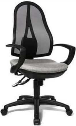 Topstar Topstar OP20QG23 Open Point SY, Bürostuhl, Schreibtischstuhl, ergonomisch, inkl. Armlehnen, Stoffbezug, hellgrau