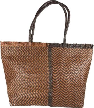 Allan K Allan K, Femme, Sacs, Brun, Taille: ONE Size Sac fourre-tout Wanda Zigzag
