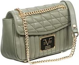 19V69 Luliana Sac à bandoulière pour Femme Argenté, Women Shoulder Bag, Taupe, Taille Unique