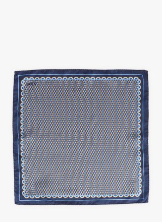 Eton Pochette de costume &agrave; motif en soie