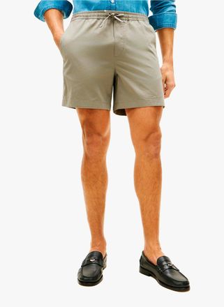 Tommy Hilfiger Short droit Dover &agrave; logo en coton m&eacute;lang&eacute;