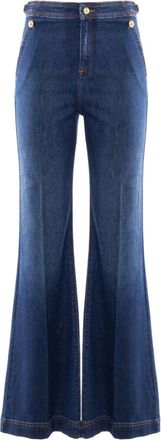 Nenette Femme, Jeans, Bleu, Taille: W26 Flared Jeans