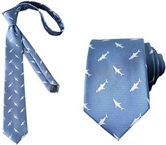 ACVIP Cravate classique pour homme avec motif brod&eacute; danimaux - 7 cm, taille unique