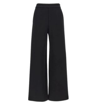Max Mara Hohe Taille Schwarze Jerseyhose - - Trousers - Damen - Schwarzk - L