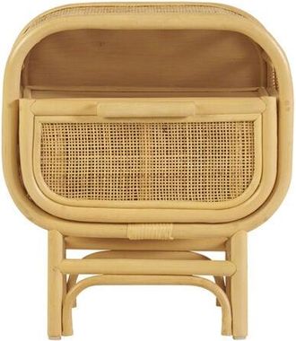 Miliboo Miliboo - Table de chevet avec tiroir en rotin L45 cm luwak