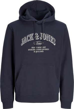 Jack & Jones Jjedenver Logo Sweat Hood Sn Pls - Plus Size