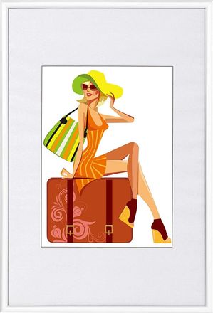 Woltu Bilderrahmen 15x20 cm Fotorahmen aus Kunststoff mit Passepartout, Posterrahmen zum vertikalen oder horizontalen Aufhängen/Aufstellen, Collage Wanddeko