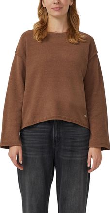 s.Oliver Weicher Strickpullover mit Naht-Details