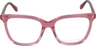 Stella McCartney Femme, Accessoires, Rose, Taille: 51 MM Rectangle Optical Frame