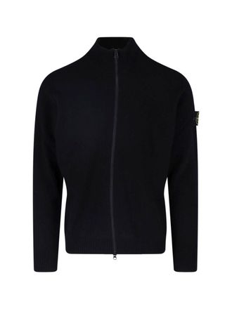 Stone Island Virgin Wool Zip Cardigan