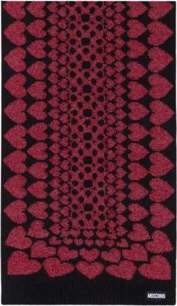 Moschino unisex, Accessoires, Rouge, Taille: ONE Size &Eacute;charpe Incrust&eacute;e en M&eacute;lange de Mohair