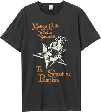 Amplified T-shirt unisexe pour adulte Mellon Collie et The Infinite Sadness The Smashing Pumpkins, charbon, Taille XL