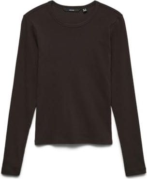Vero Moda Vmchloe Ls GA JRS Noos Haut Court, G&acirc;teau au Chocolat, XS