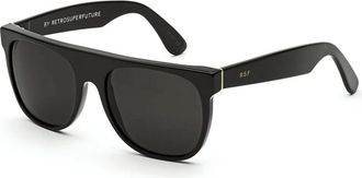 Retro Superfuture Sonnenbrille mit flacher Oberkante - - Accessories - unisex - Schwarzk - 55 MM