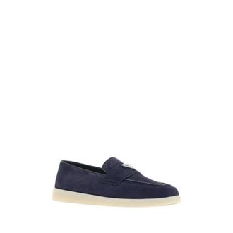Prada Suede Loafers - - Shoes - Herren - Blau - 46 EU