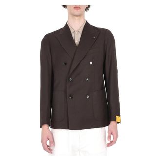 Tagliatore Giacca doppiopetto resca in lana vergine mod. Montecarlo - - Jackets - Herren - Braun - M