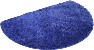 Mesana Mesana J-10005/104 Royalblau Duschmatte, Mikrofaser, 50x80 cm halbrund