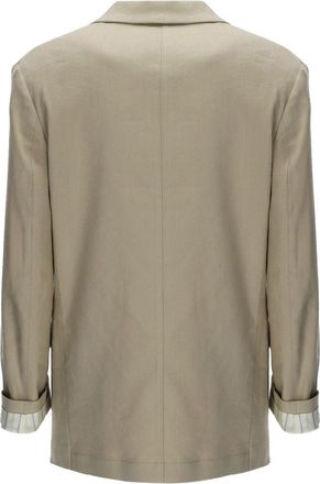 Alysi Linen Blend Blazer - Beige