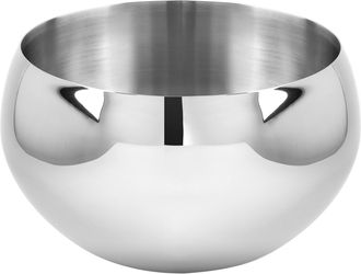 Fink Champagnerk&uuml;hler doppelwandig &Oslash; 30 cm Edelstahl in silberner Optik - runder Flaschenk&uuml;hler f&uuml;r Champagner, Sekt & Wein - Zubeh&ouml;r f&uuml;r Tischkultur, Gart