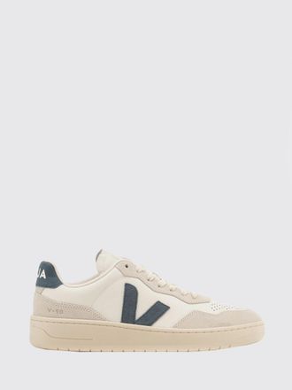 Veja Baskets basses V-90 en cuir O. T. avec logo V lat&eacute;ral contrastant