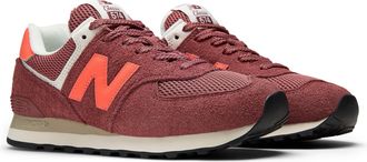 New Balance Sneaker NEW BALANCE 574, Damen, Gr. 37,5, apollo gold, Synthetik, Textil, Schuhe Sneaker, mit Gummilaufsohle, Topseller