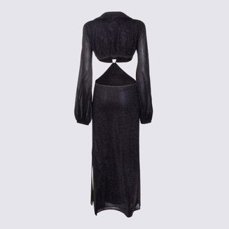 Os&eacute;ree Womens Dresses Black Pa Metallic