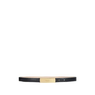 Balmain Femme, Accessoires, Noir, Taille: 80 CM Ceinture en cuir lisse