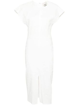 Isabel Marant robe Mirna mi-longue - Blanc
