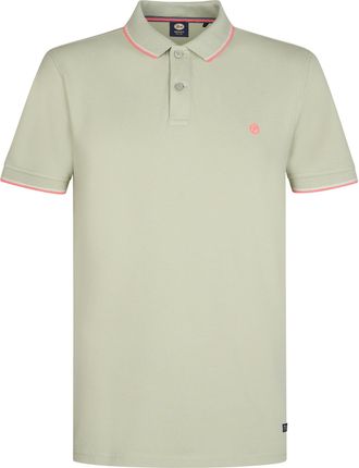 Petrol Industries Herren Poloshirt Kurzarm - Baumwolle - Klassischer Kragen - Herrenbekleidung - Gr&uuml;n - XXXL