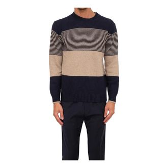 Liu Jo Maglia Giro Multirighe Multiblock - - Knitwear - Herren - Mehrfarbig - S
