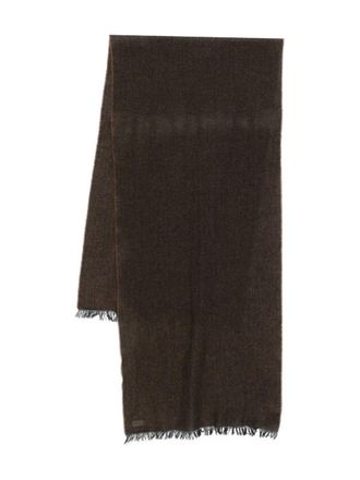 Canali &eacute;charpe &agrave; franges - Marron