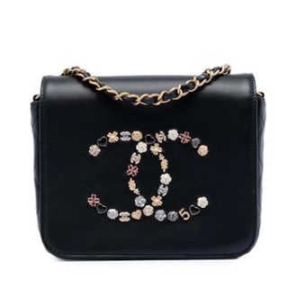Chanel Pre-owned Vintage Studded Charms Crossbody Bag - - Pre-owned - Damen - Schwarzk - ONE SIZE