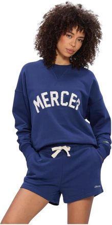 Mercer Amsterdam Logo Sweat - - Sweatshirts & Hoodies - Damen - Blau - XS