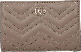 Gucci Femmes Portefeuille Cuir Gris/Taupe