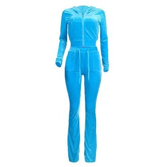 Generic V&ecirc;tements de sport d&eacute;t&eacute; pour femme en coton et lin respirants et confortables &agrave; manches courtes - Deux ensembles de surv&ecirc;tement pour femme - Tenue d&eacute;c