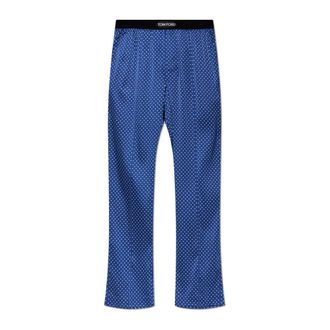 Tom Ford Seidenpyjamahose - - Nightwear & Lounge - Herren - Blau - S