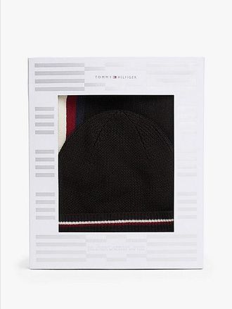 Tommy Hilfiger Coffret cadeau bonnet et &eacute;charpe &agrave; logo