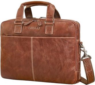 STILORD Sacoche en cuir « Oslo » pour homme - Double compartiment pour ordinateur portable de 15,6, 17, 18 pouces - Porte-documents en cuir véritable - Sacs d