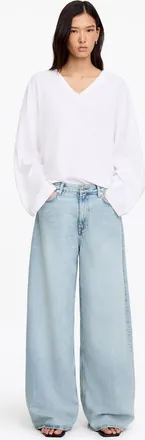 Arket CEDAR Oversized Wide Jeans -Blau