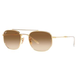 Ray-Ban unisex, Accessoires, Jaune, Taille: 54 MM Lunettes de soleil marron de forme irr&eacute;guli&egrave;re
