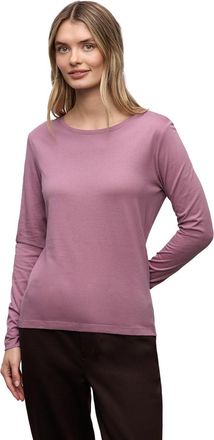 Street One Basic Rundhalsshirt Muted Plum 34