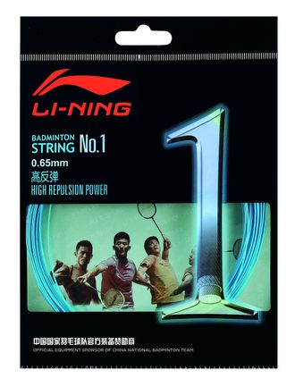 Li-Ning 10 m Badminton Schläger-Saite No. 1 blau