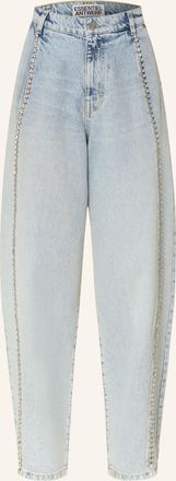 Essentiel Barrel Jeans Jawel Mit Schmucksteinen blau