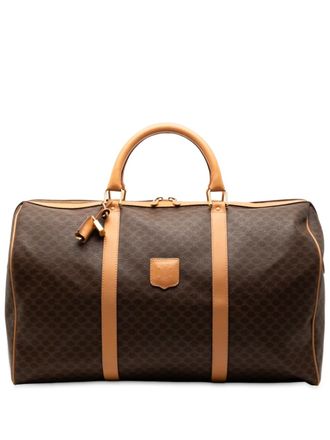Celine 2014 Macadam Coated Canvas travel bag - Marron