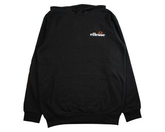 Ellesse Hoodie Ellesse Dino Herren Hoodie Schwarz mit &Auml;rmelstreifen & Print Ellesse Herren Sweatshirt mit Kapuze