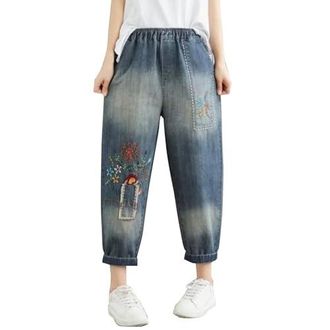 Generic Jean amincissant pour femme, pantalon d&eacute;t&eacute; taille haute extensible avec poches, pantalon Palazzo confortable Y2K, jean d&eacute;contract&eacute; pour un usage quoti