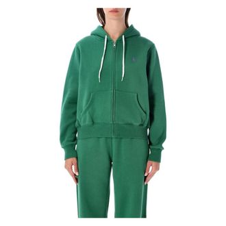 Polo Ralph Lauren Classic Hoodie Zip Logo - - Sweatshirts & Hoodies - Damen - Gr&uuml;n - L