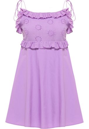 Mymo Minikleid mit Spaghettitr&auml;gern Damen Flieger