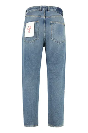 Golden Goose Mens Happy Straight Leg Jeans Denim Cotton; Polyester; Cotton Regular & Straight-Leg