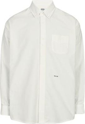 A.P.C. Chemise droite manches longues en coton